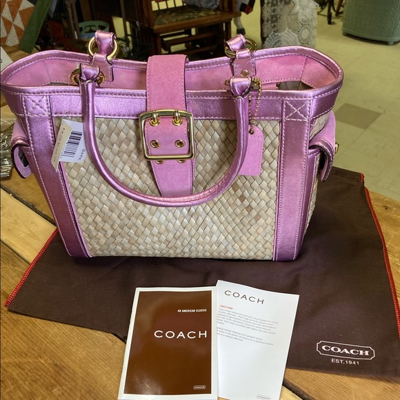 Coach | Bags | Straw Coach Purse | Poshmark